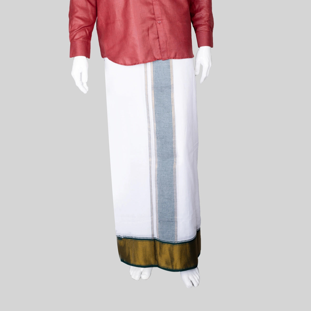 Giri USA - Cotton White Veshti | Dhoti for Men | White Veshti