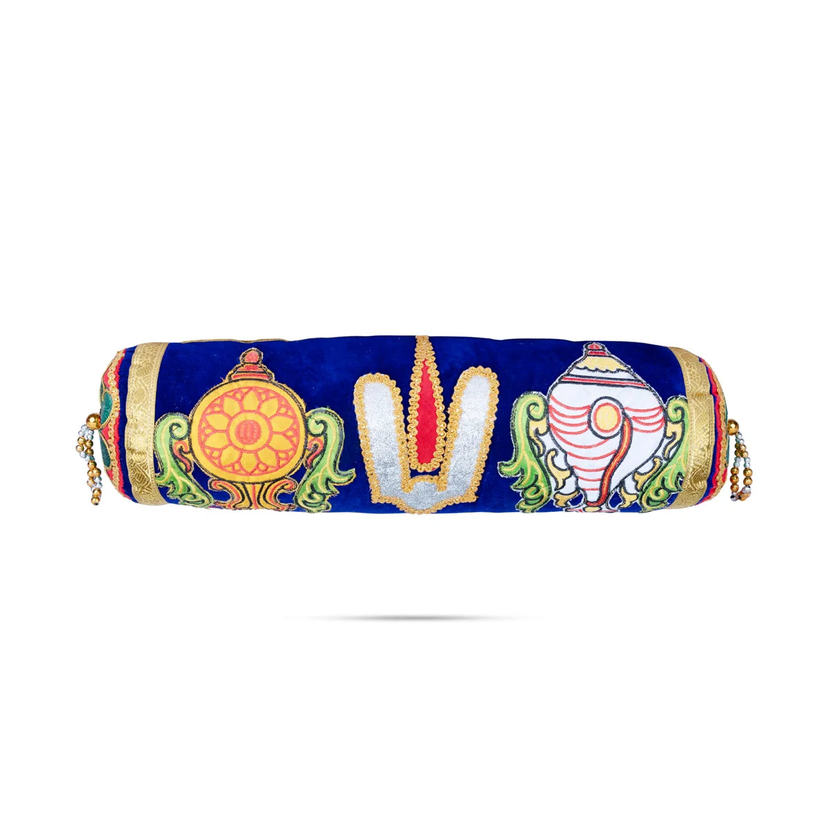 Velvet Thindu - 18 Inches | Namam Shank Chakram Design Cylinder Dindu ...