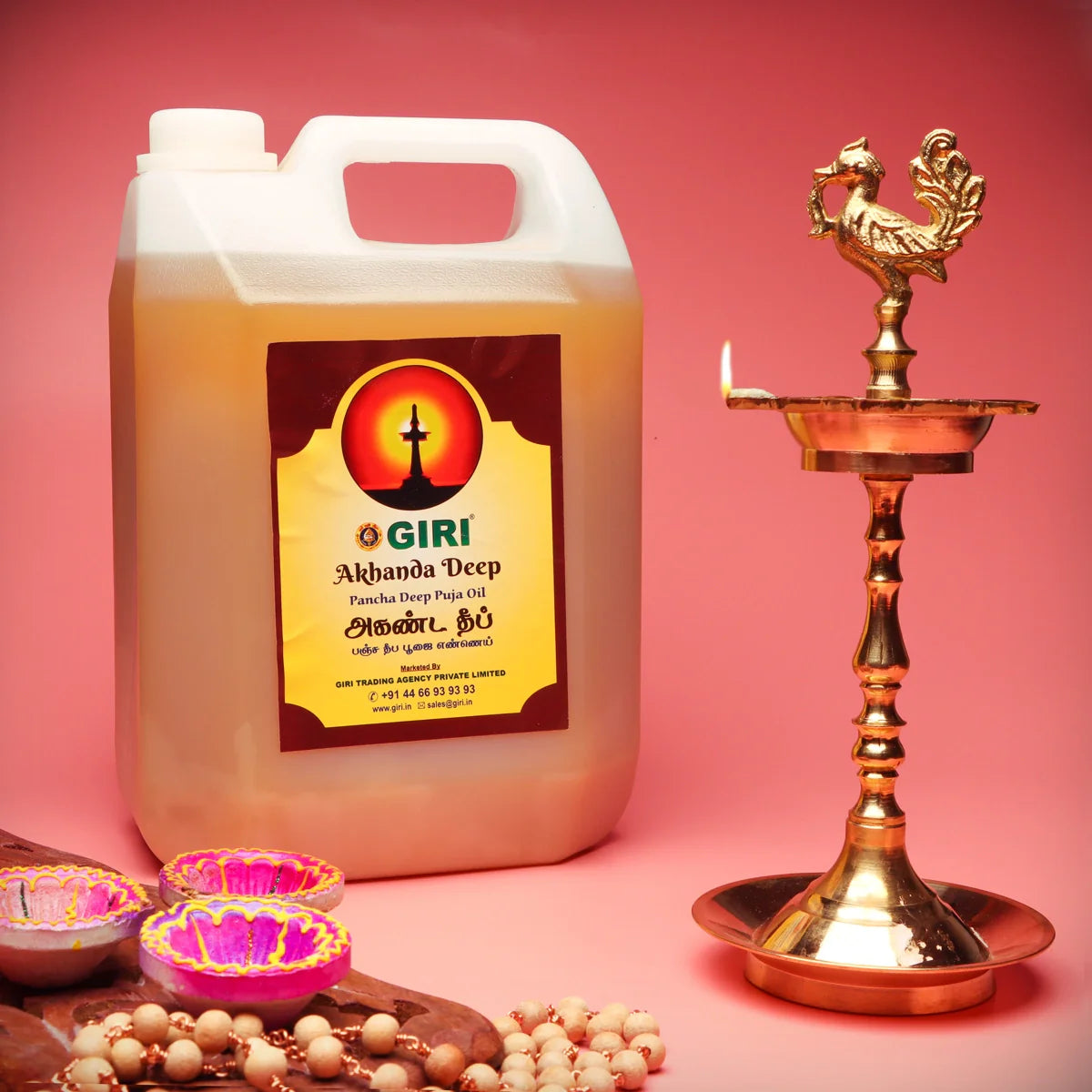 Giri USA - Akhanda Pancha Deep Puja Oil | Lamp Oil | Oil for Pooja