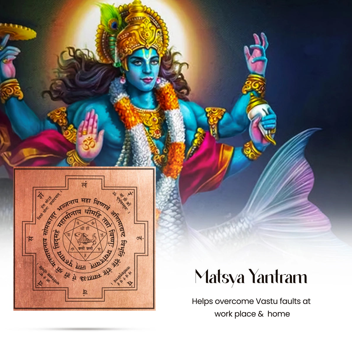 Macha Yantram - 3 x 3 Inches | Sanskrit/ Macha Yantra/ Copper Yantra f ...