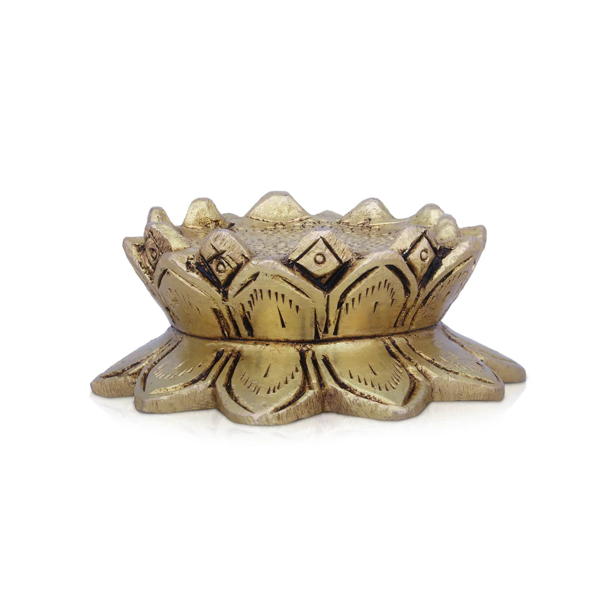 Giri USA - Brass Lotus | Puja Thali | Brass Pooja Items