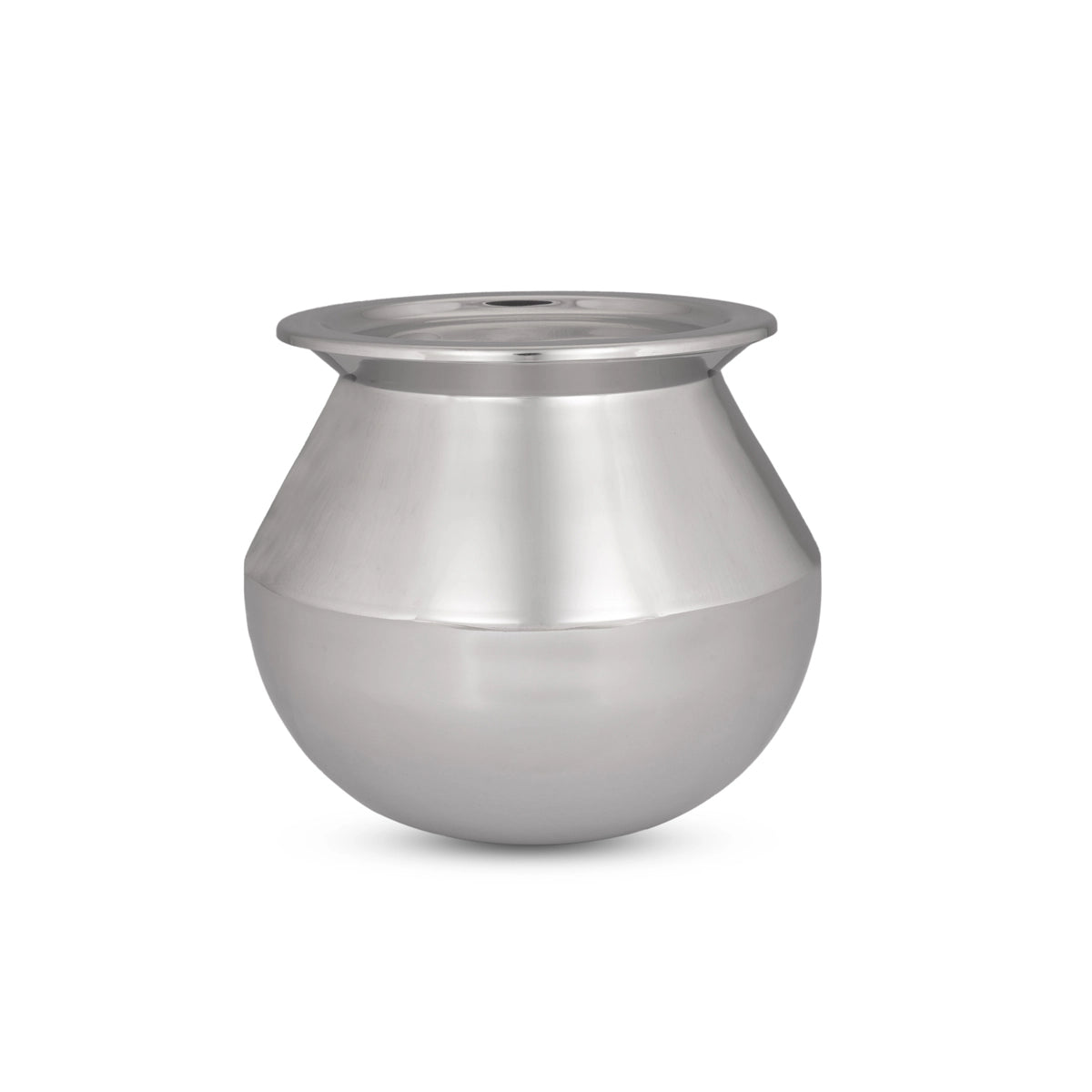 Pot With Lid - 5.5 x 5.5 Inches | Stainless Steel Pongal Handi/ Dal Ha ...