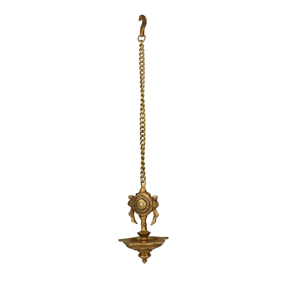 Giri USA - Chakra Hanging Diya | Hanging Deepam | Brass Hanging Lamp ...