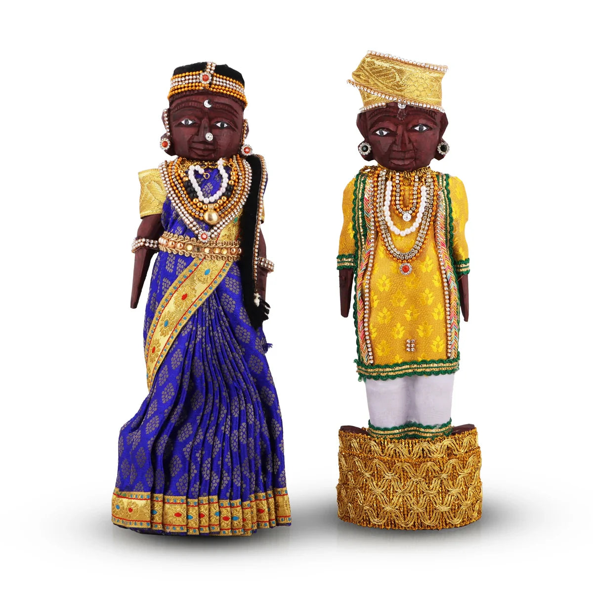 Giri USA - Marapachi Bommai | Wood Sculpture | Decorated Marapachi Dolls