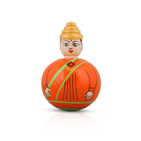 Balancing Doll | Wooden Golu Doll | Thalaiyatti Bommai — GIRI USA