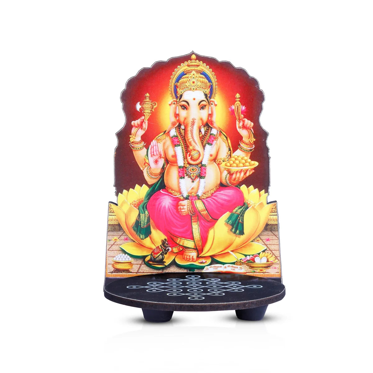 Giri USA - Ganesha with Kolam Stand | Kolam Stand | Ganesh Stand