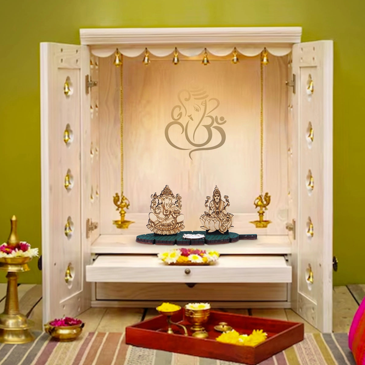 GIRI USA - God Photo Frame | Ganesha Saraswathi Frame | God Photo Stand ...