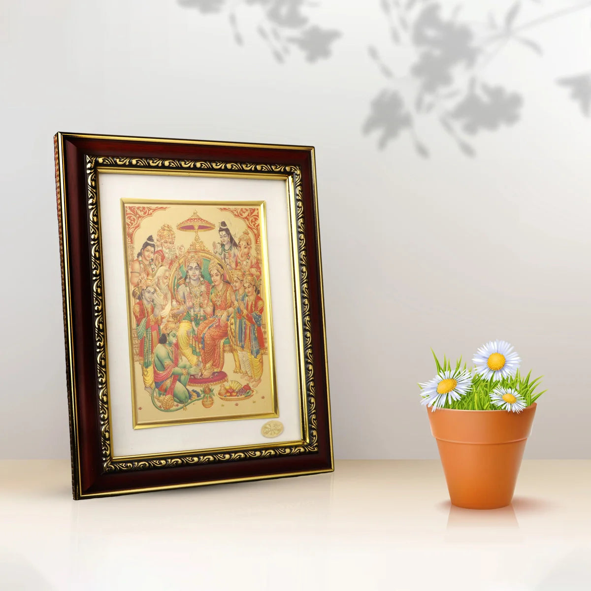 Giri USA - Ram Darbar Photo Frame | God Photo Frame | Bhagwan Photo Frame