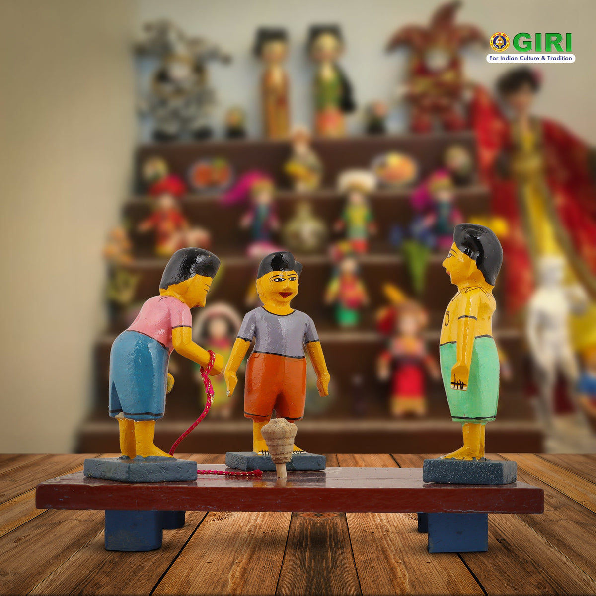 Giri USA - Bambaram Vilaiyaduthal Set | Small Wooden Toys