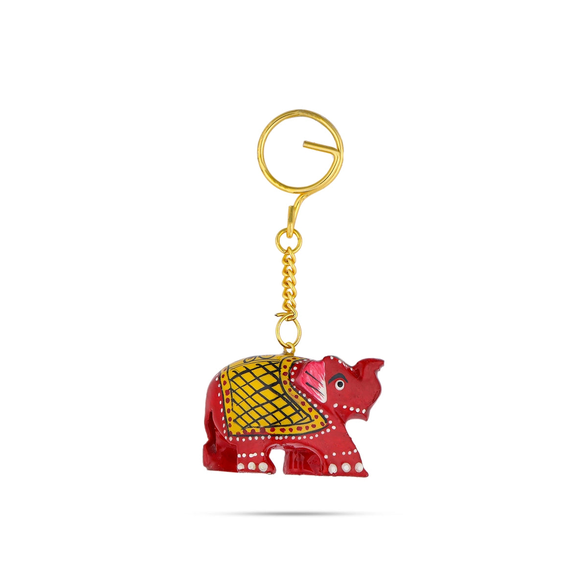Giri USA - Elephant Key Chain | Wooden Key Ring | Key Holder for Bike ...