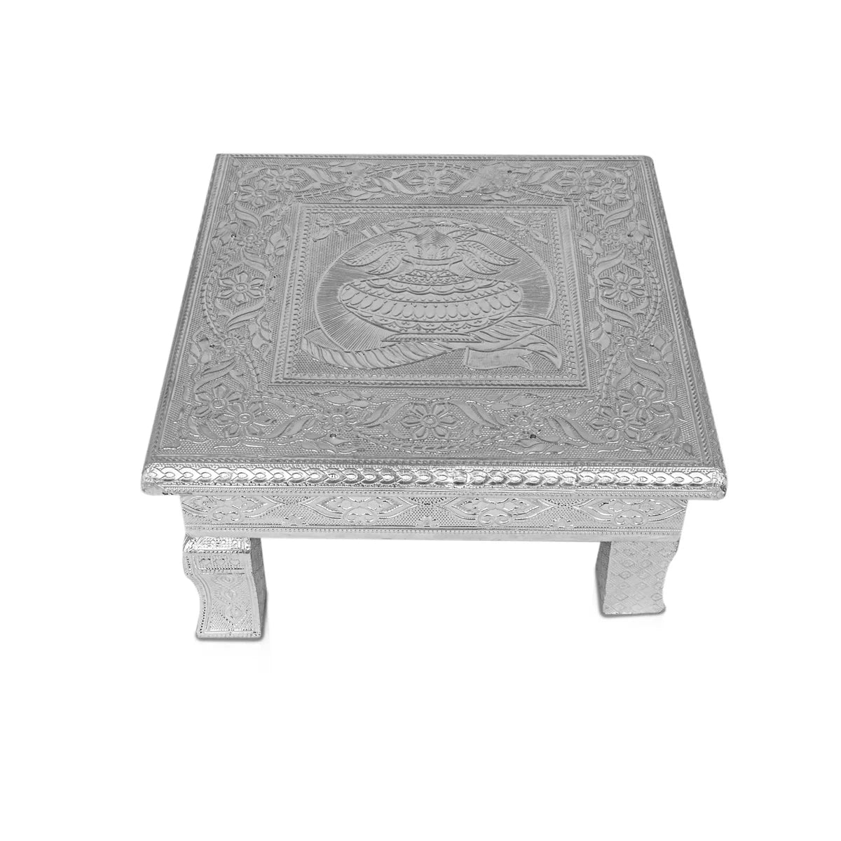 Giri USA - Silver Chowki | Pooja Stool | Bajot For Pooja — GIRI USA