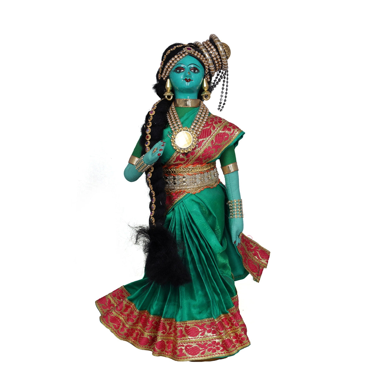 Dancing Doll Cloth Golu Bommai - 12 x 5 Inches | Giri Golu Doll/ Navar ...