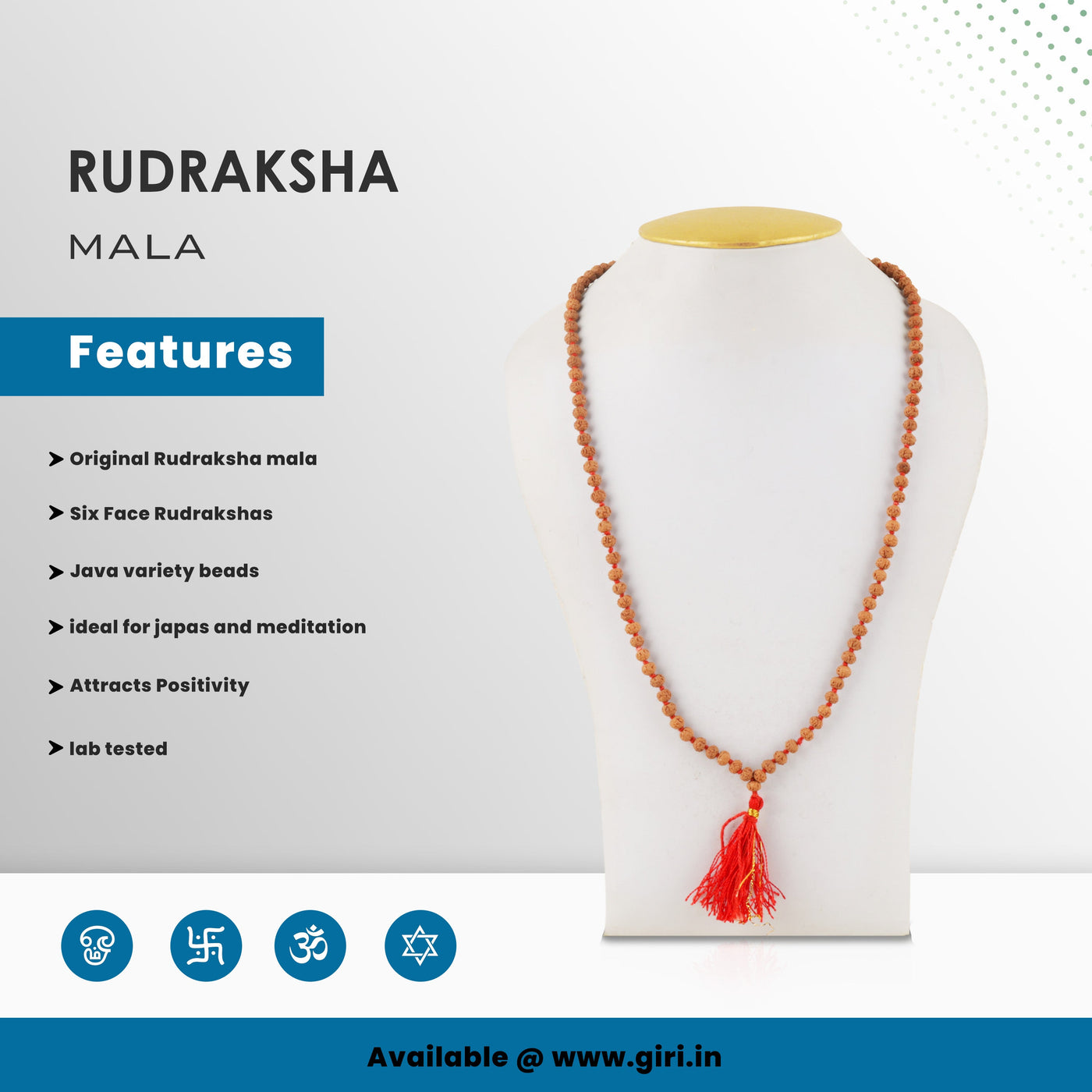 Ruthratcham Malai - 6 Face | Rudraksha Mala/ Kantha Mala/ Rudra Mala f ...