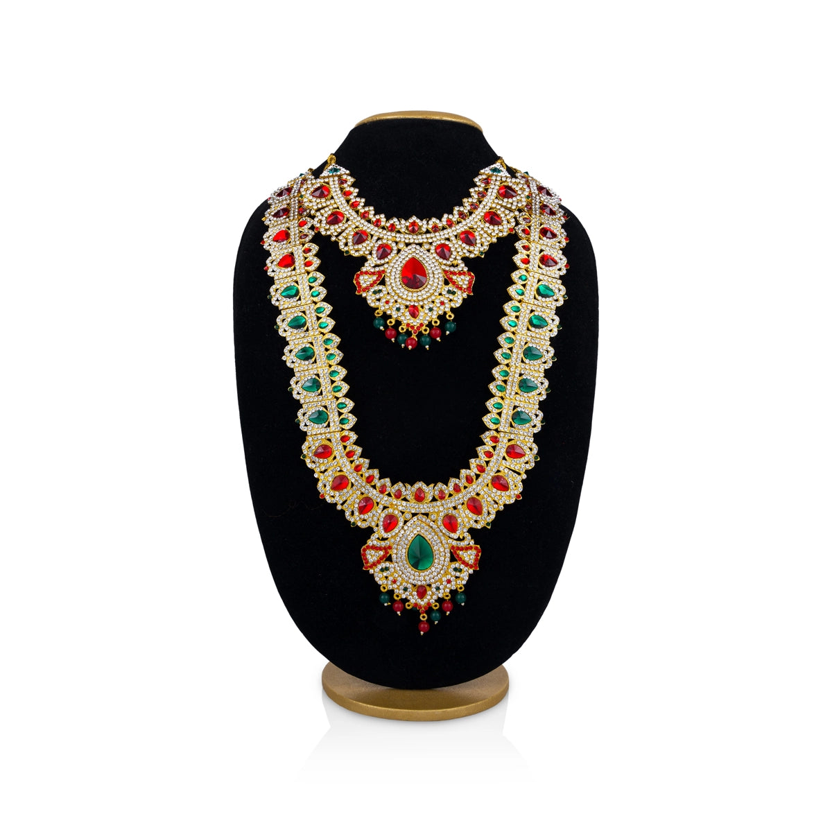 Giri USA - Deity Jewellery | Haram Necklace | Stone Haram Pair