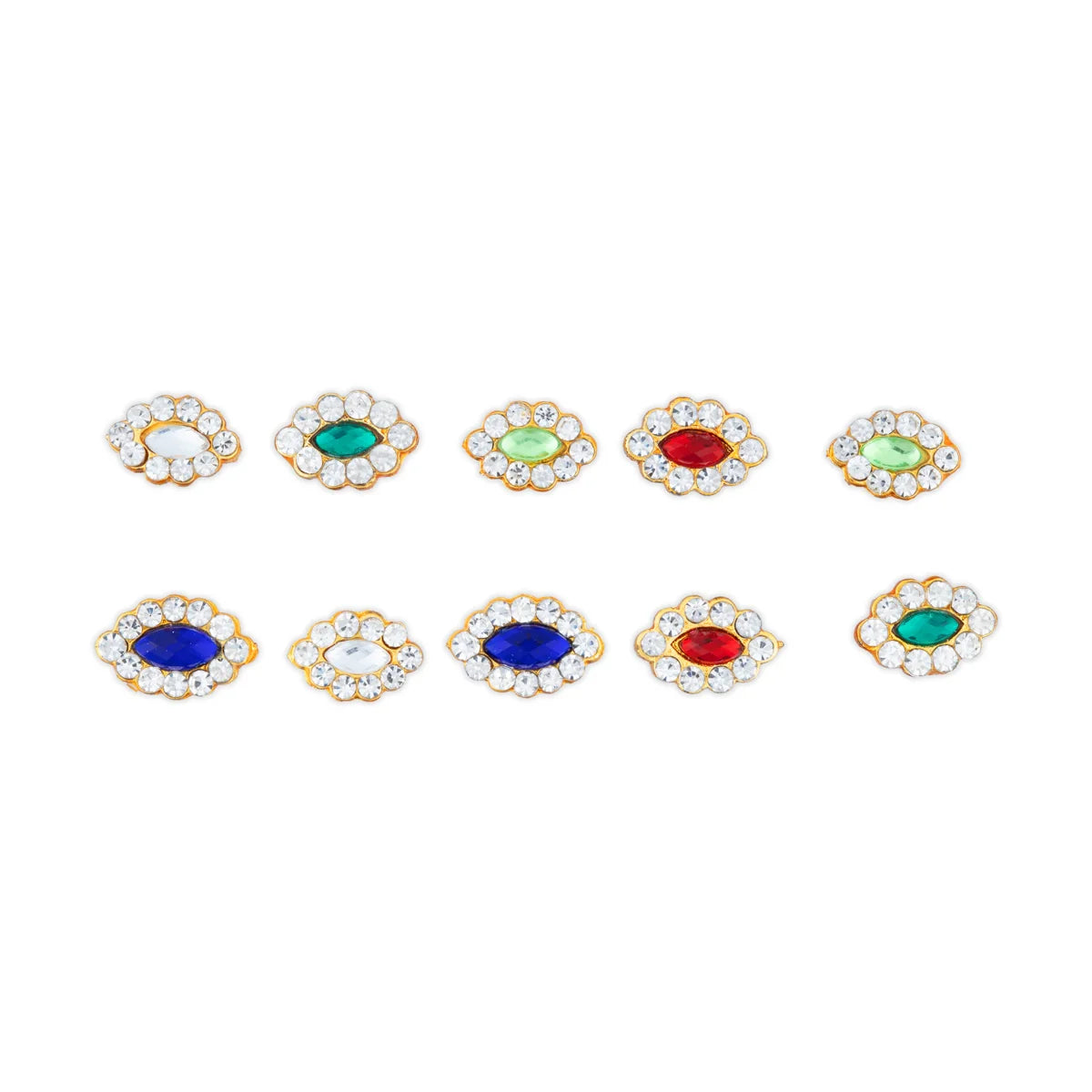 Giri USA - Tilak Bindi | Deity Ornaments | Multicolor Stone Bindi
